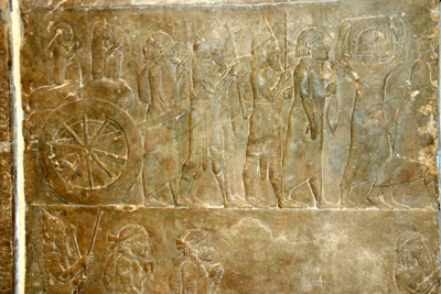 Reliefs of the Deportation of the Elamites in the Louvre Museum